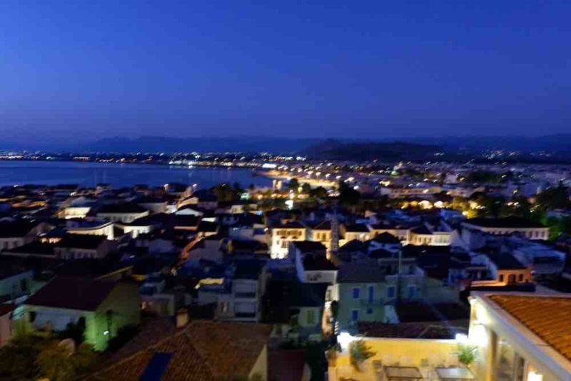 Nafplio old town at night – A Modern Mother
